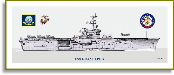 USS Guam LPH-9 Print - Amphibious G-M - PriorService.com