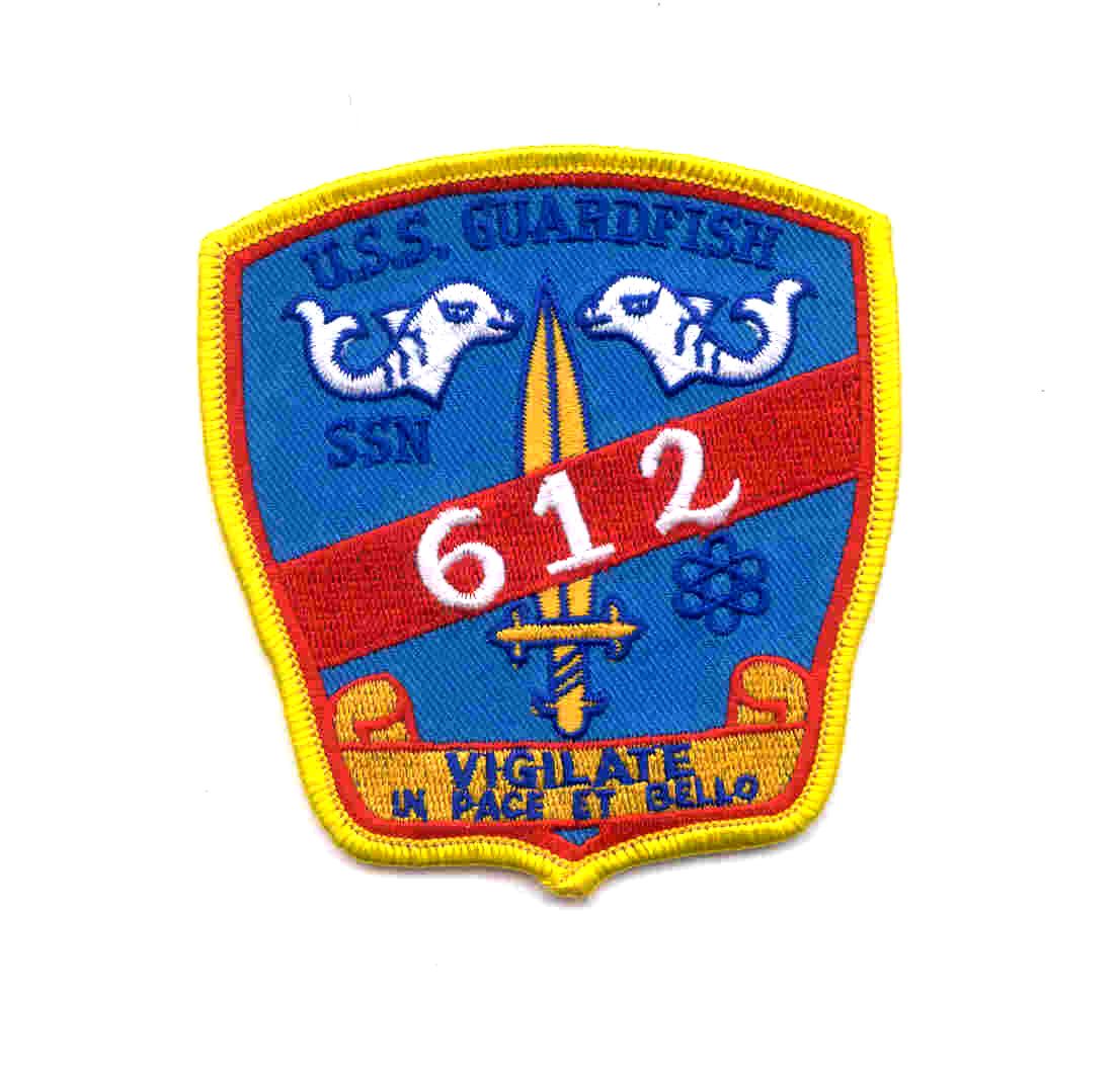 USS Guardfish SSN-612 Patch - Submarines 600-699 - PriorService.com