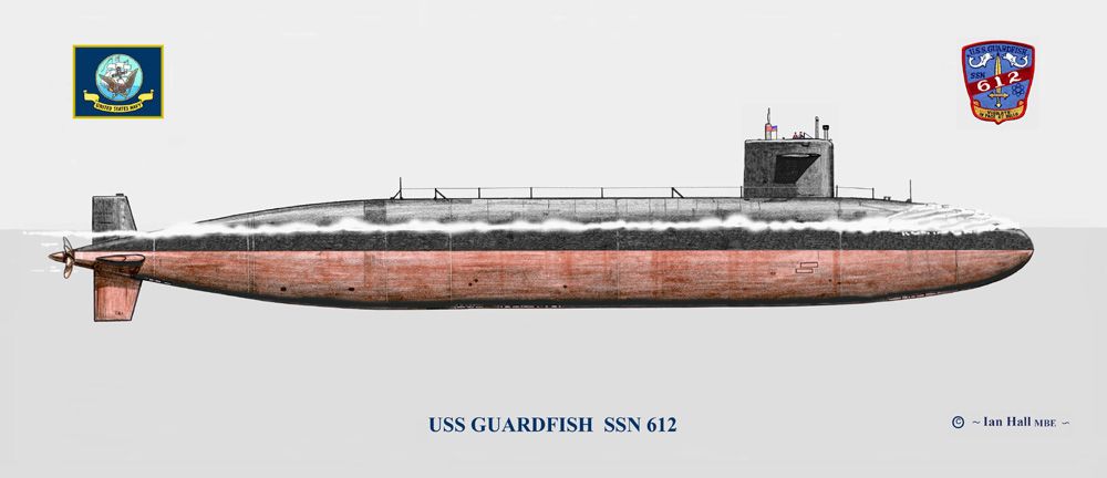 USS Guardfish SSN-612 Print - Submarines G-M - PriorService.com