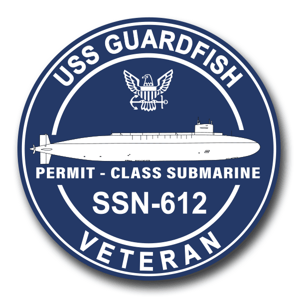 USS Guardfish SSN-612 Silhouette Veteran Decal - US Navy Submarine ...