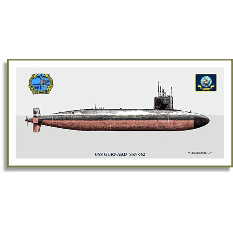 USS Gurnard SSN-662 Print - Submarines G-M - PriorService.com