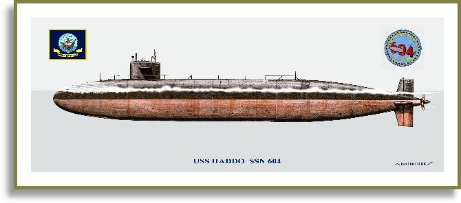 USS Haddo SSN-604 Print - Submarines G-M - PriorService.com