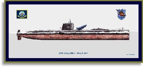 USS Halibut SSGN-587 Print - Submarines G-M - PriorService.com