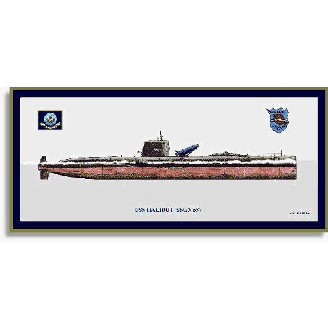 USS Halibut SSGN-587 Print - Submarines G-M - PriorService.com