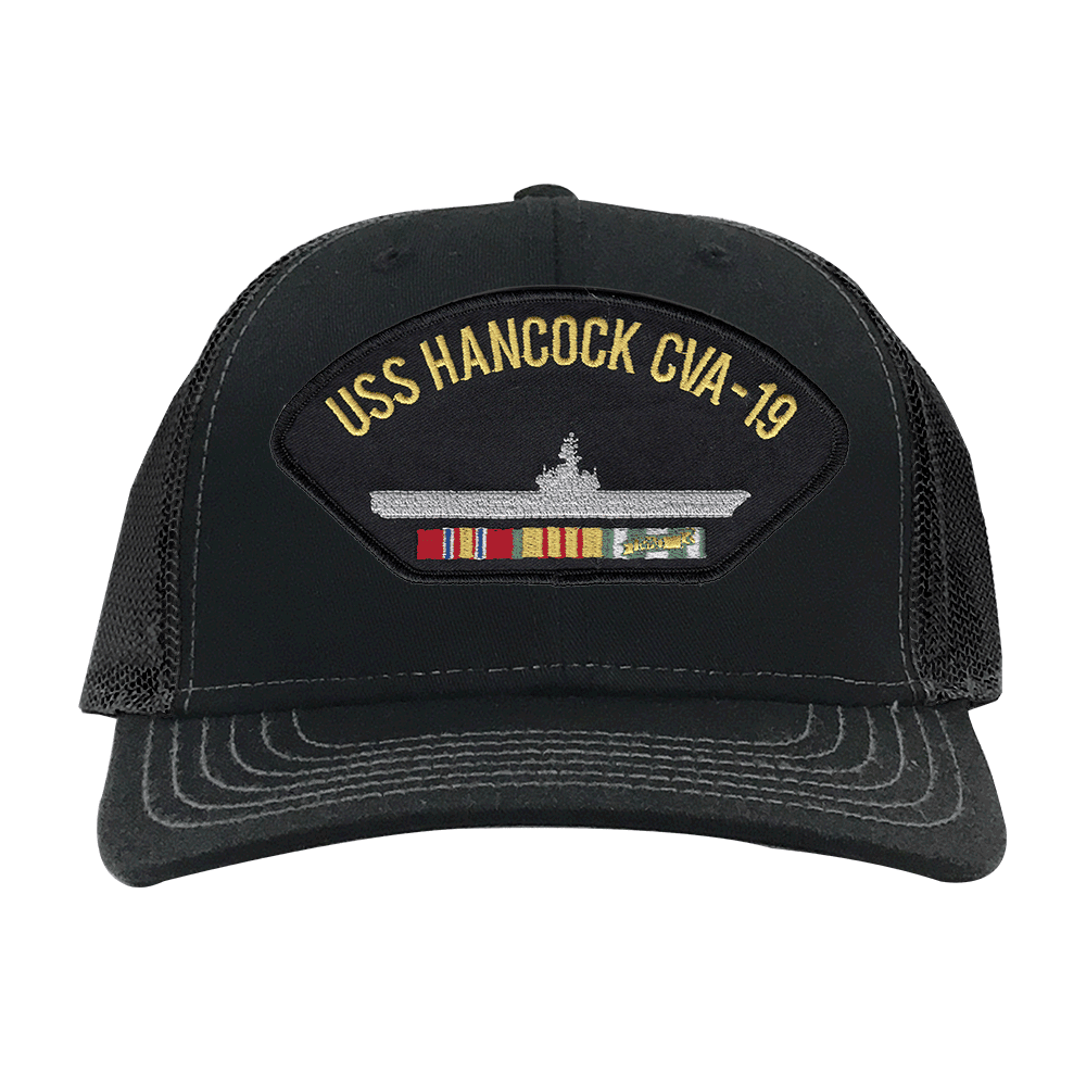 USS Hancock CVA-19 Vietnam Mesh Ball Cap - US Navy Aircraft Carrier ...