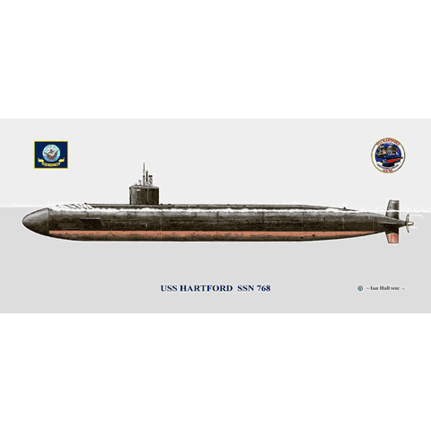 USS Hartford SSN-768 Print - Submarines A-F - PriorService.com