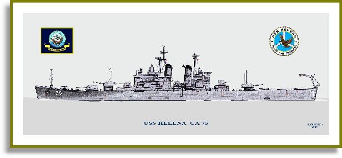 USS Helena CA-75 Print - Cruisers G-M - PriorService.com