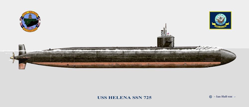 USS Helena SSN-725 Print - Submarines G-M - PriorService.com