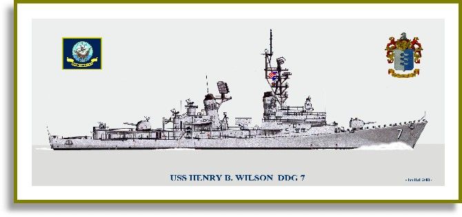 USS Henry B. Wilson DDG-7 Print - Destroyers G-M - PriorService.com