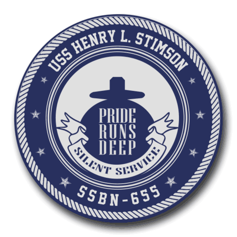 USS Henry L Stimson SSBN-655 Decal - US Navy Submarine Decals ...