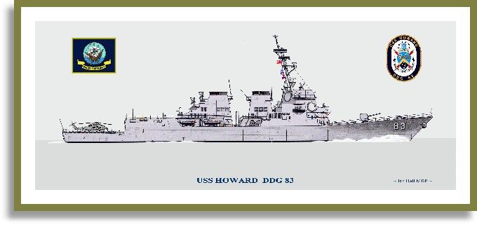 USS Howard DDG-83 Print - Destroyers G-M - PriorService.com
