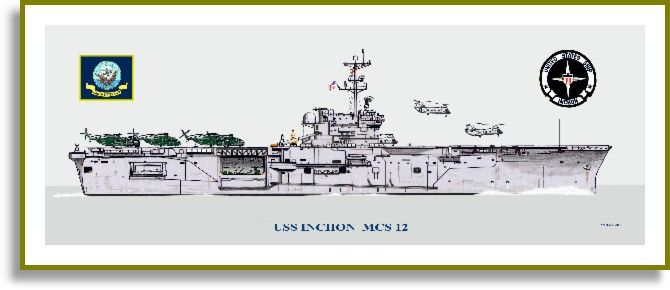 USS Inchon MCS-12 Print - Minesweeper Prints - PriorService.com