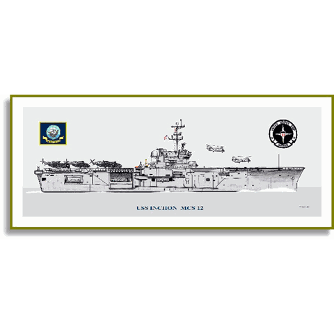 USS Inchon MCS-12 Print - Minesweeper Prints - PriorService.com