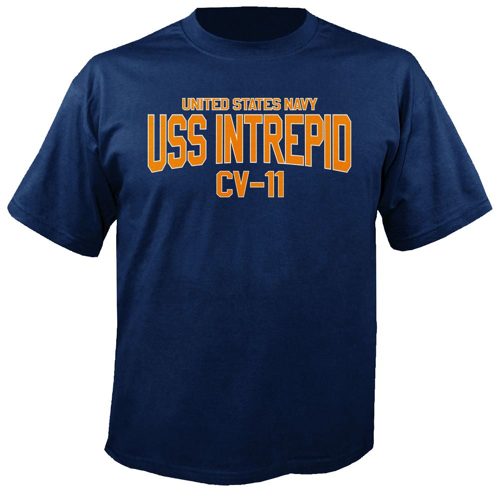 USS Intrepid CV-11 T-Shirt - US Navy Aircraft Carrier T-Shirts ...
