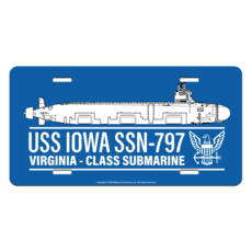 USS Oklahoma SSN-802 License Plate - US Navy Submarine License Plates ...