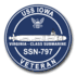 USS Iowa SSN-797 Silhouette Veteran Decal - US Navy Submarine Veteran ...