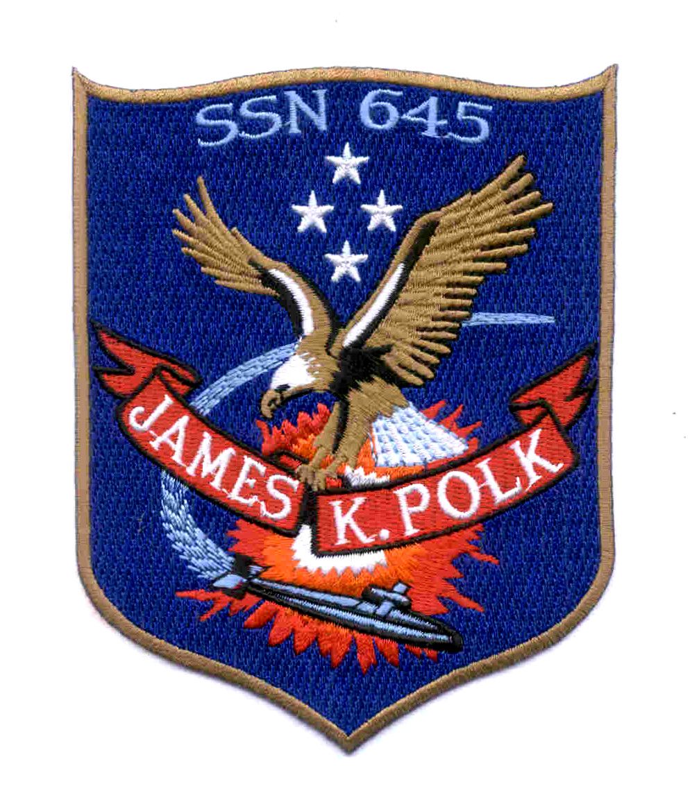 USS James K. Polk SSN-645 Patch - Submarines 600-699 - PriorService.com