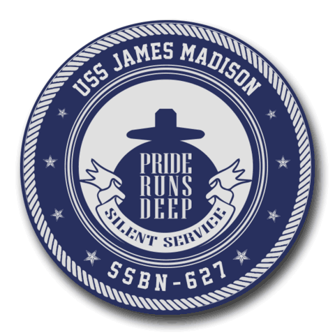 USS James Madison SSBN-627 Decal - US Navy Submarine Decals ...