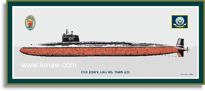 USS John Adams SSBN-620 Print - Submarines G-M - PriorService.com