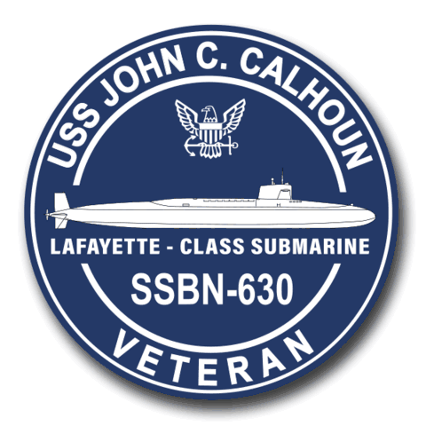 USS John C Calhoun SSBN-630 Silhouette Veteran Decal - US Navy ...