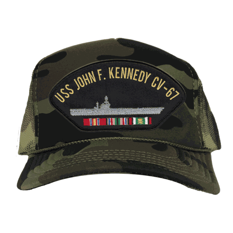 USS John F Kennedy CV-67 Desert Storm Camo Mesh Ball Cap - US Navy ...