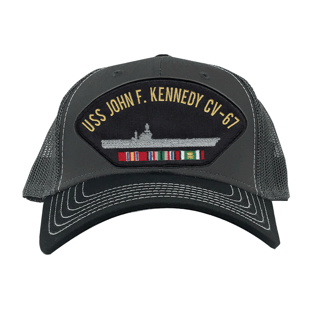 USS John F Kennedy CV-67 Desert Storm Gray Mesh Ball Cap - US Navy ...