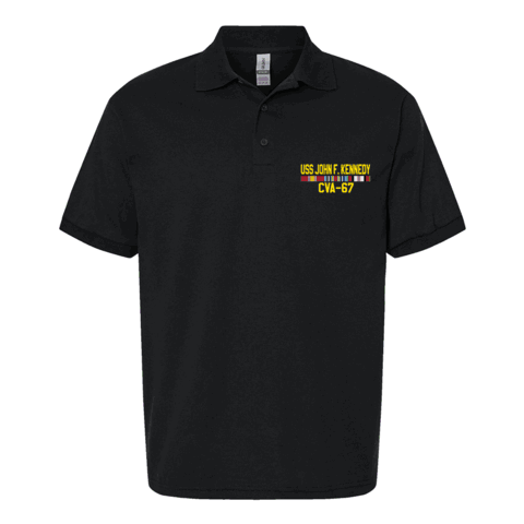USS John F. Kennedy CVA-67 Afghanistan Polo Shirt - US Navy Aircraft ...