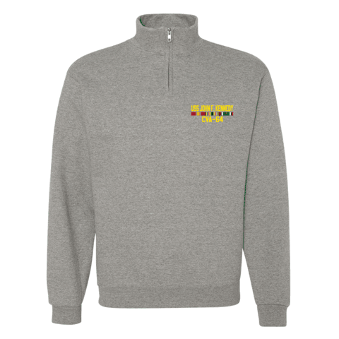 USS John F. Kennedy CVA-67 Desert Storm Ribbon Quarter-Zip Sweatshirt ...