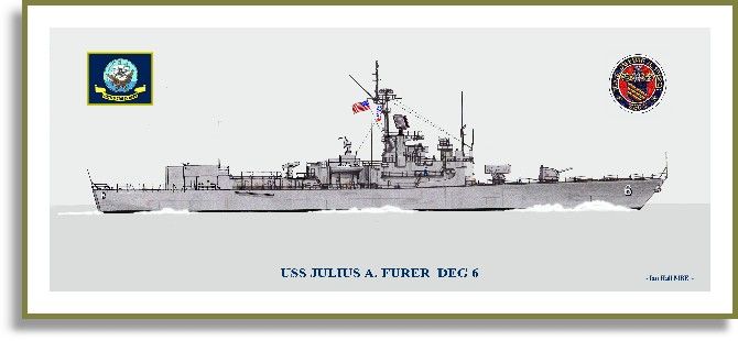 USS Julius A. Furer DEG-6 Print - Destroyers G-M - PriorService.com