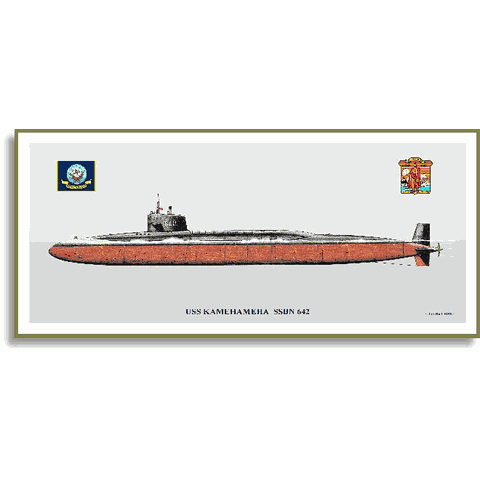 USS Kamehameha SSBN-642 Print - Submarines G-M - PriorService.com