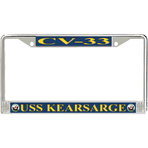 USS Kearsarge CV-33 License Plate Frame|Custom Personalized License ...