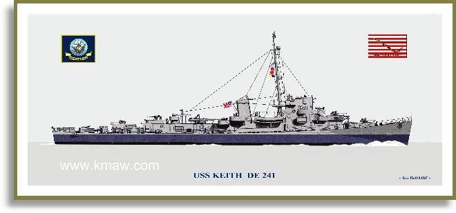 USS Keith DE-241 Print - Destroyers G-M - PriorService.com