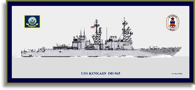 USS Kinkaid DD-965 Spruance (VLS) Print - Destroyers G-M - PriorService.com