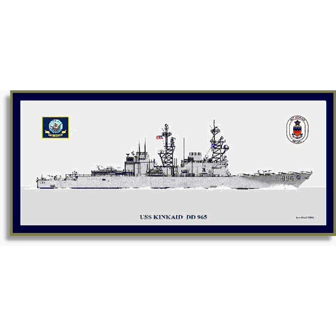USS Kinkaid DD-965 Spruance (VLS) Print - Destroyers G-M - PriorService.com