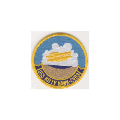 USS Kitty Hawk CV-63 3" Patch - USS Kitty Hawk CV-63 - PriorService.com