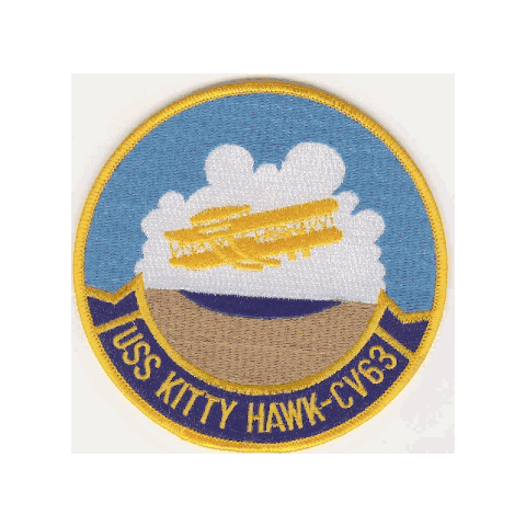 USS Kitty Hawk CV-63 4 1/2" Patch - USS Kitty Hawk CV-63 - PriorService.com