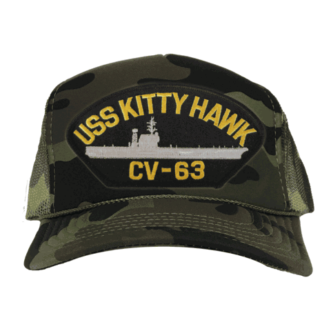USS Kitty Hawk CV-63 Camo Mesh Back Cap - New US Navy Ship Camo Mesh ...