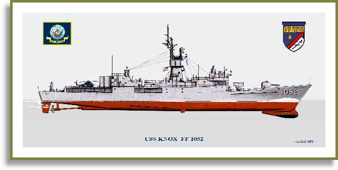 USS Knox FF-1052 Print - Frigates G-M - PriorService.com