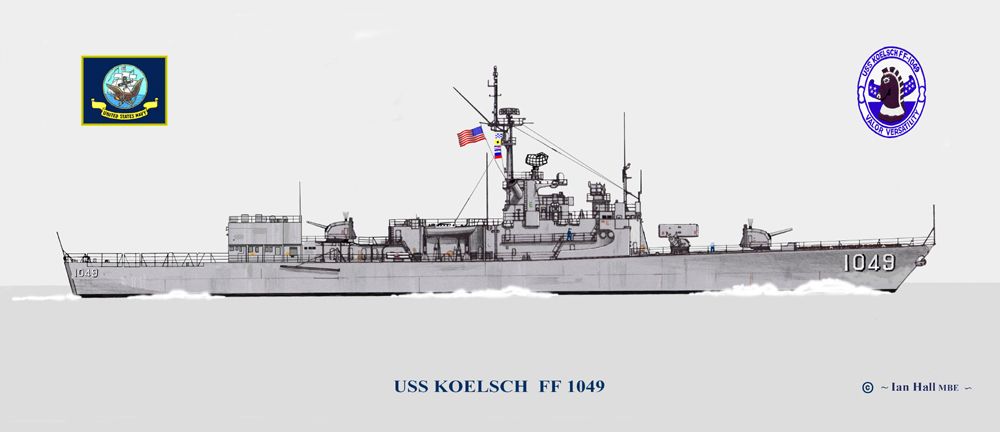 USS Koelsch FF-1049 Print - Frigates G-M - PriorService.com