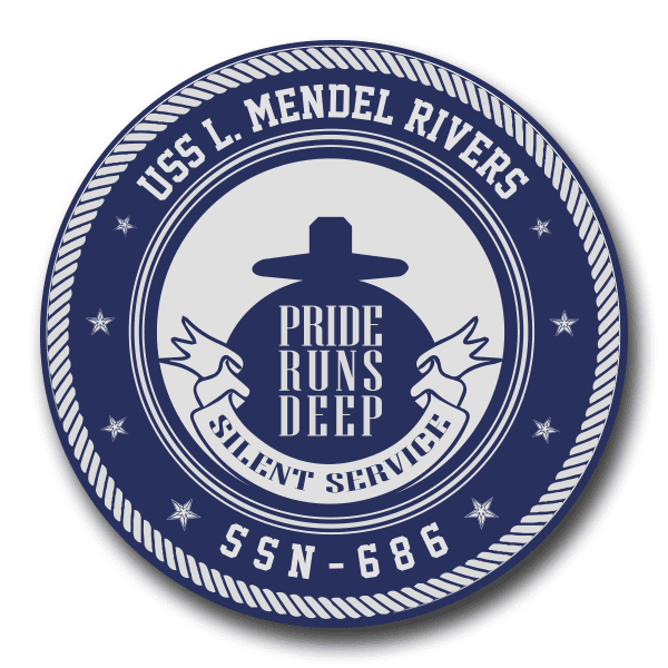USS L Mendel Rivers SSN-686 Decal - US Navy Submarine Decals ...