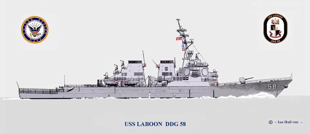 USS Laboon DDG 58 Print - Destroyers G-M - PriorService.com