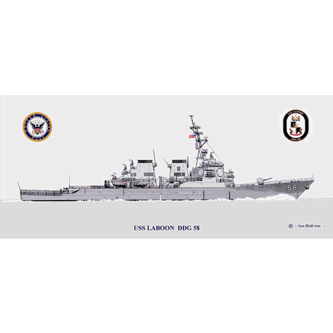 USS Laboon DDG 58 Print - Destroyers G-M - PriorService.com