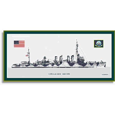 USS Leary DD-158 Print - Destroyers G-M - PriorService.com