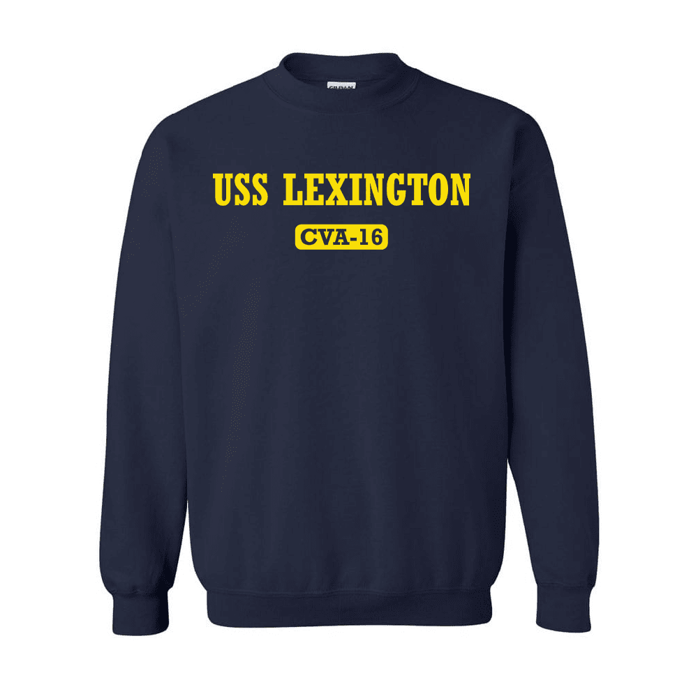 USS Lexington CVA-16 Sweatshirt - US Navy Aircraft Carrier Sweatshirts ...