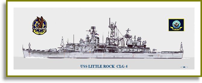 USS Little Rock CLG-4 Print - Cruisers G-M - PriorService.com