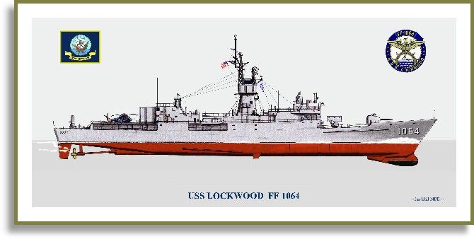 USS Lockwood FF-1064 Print - Frigates G-M - PriorService.com