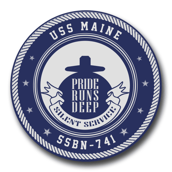USS Maine SSBN-741 Decal - US Navy Submarine Decals - PriorService.com