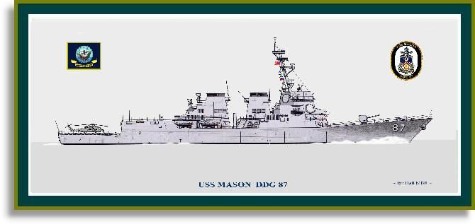 USS Mason DDG-87 Print - Destroyers G-M - PriorService.com