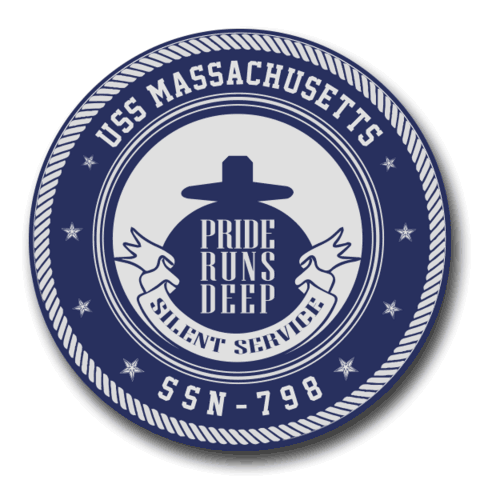 USS Massachusetts SSN-798 Decal - US Navy Submarine Decals ...