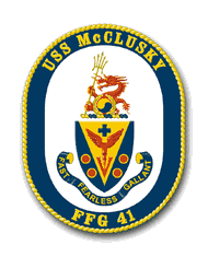 USS McClusky FFG-41 Vinyl Transfer Decal - US Navy Guided Missile ...